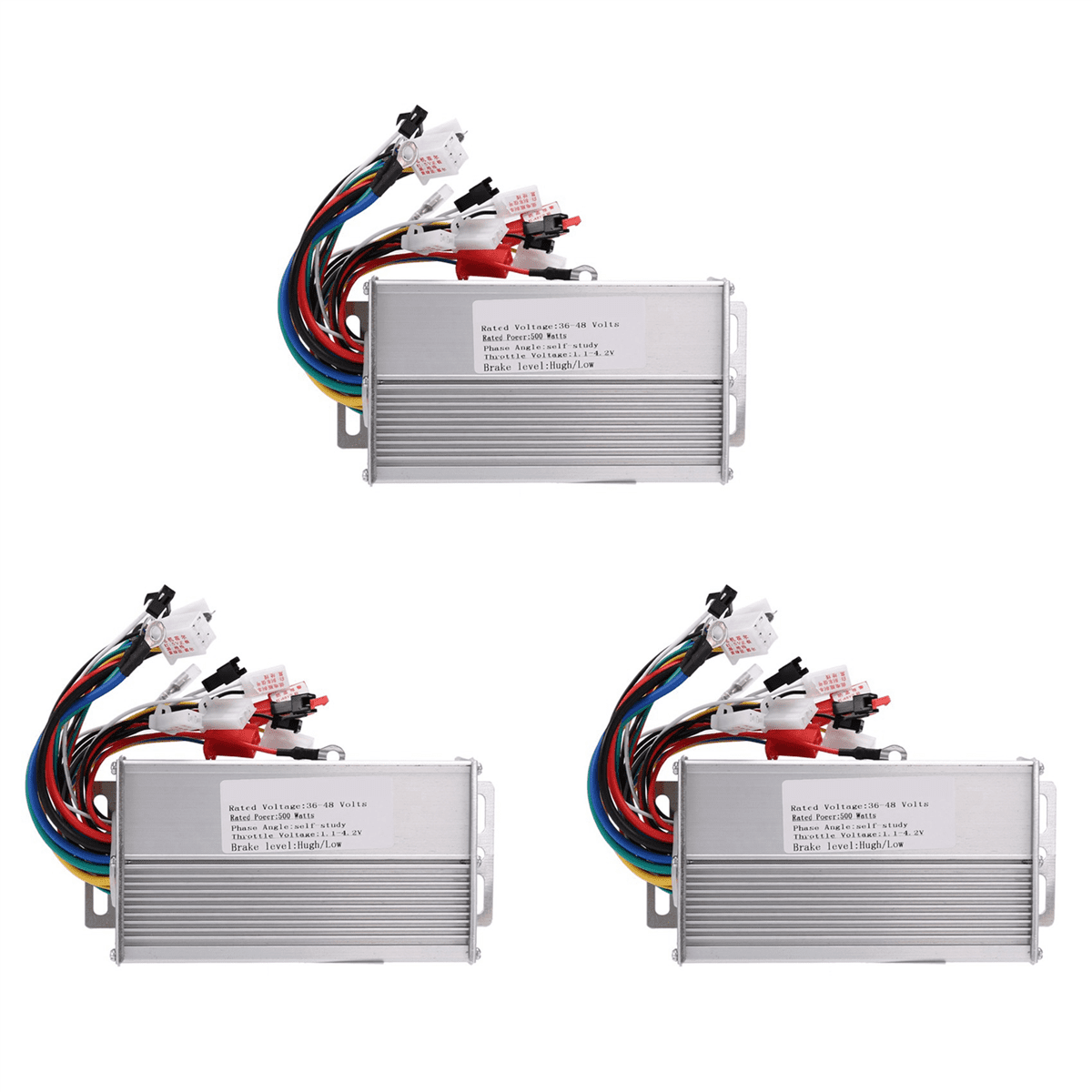 3X EBike Brushless Controller 30A 36V 48V 500W Electric Scooter Blcd ...
