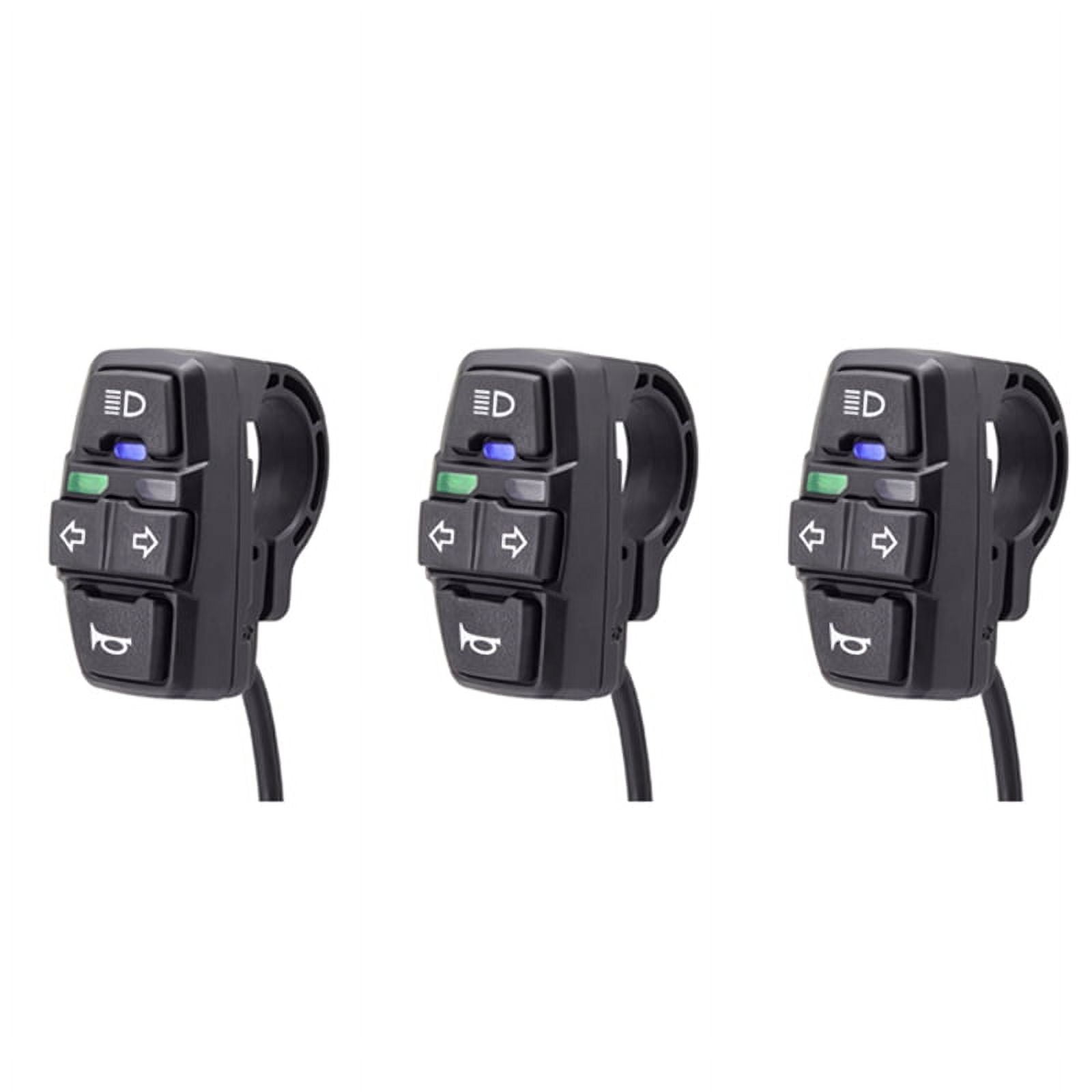 3X Ebike Light Switch+Horn and Turning Light Switch Electric Bicycle Intelligent Mountain Bike ...