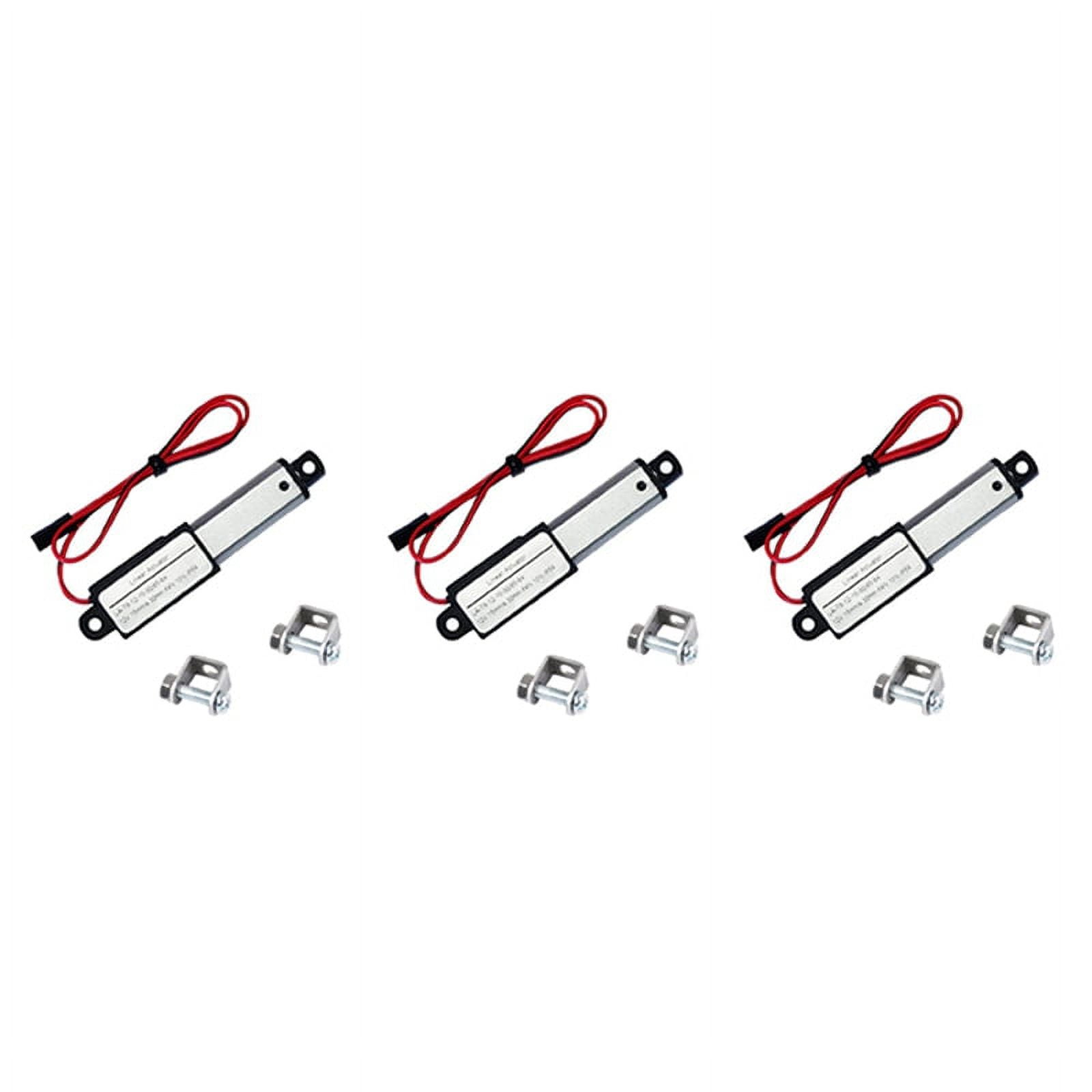 3X Electric Mini Linear Actuator - 1.2Inch Stroke, 64N/14.4Lb, Speed 0 ...