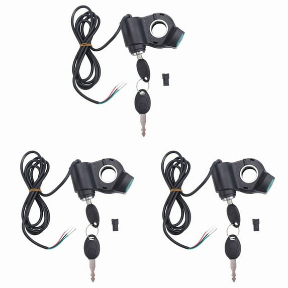 3X Electric Scooter Ignition Lock Key Cylinder Switch Lock Electric ...