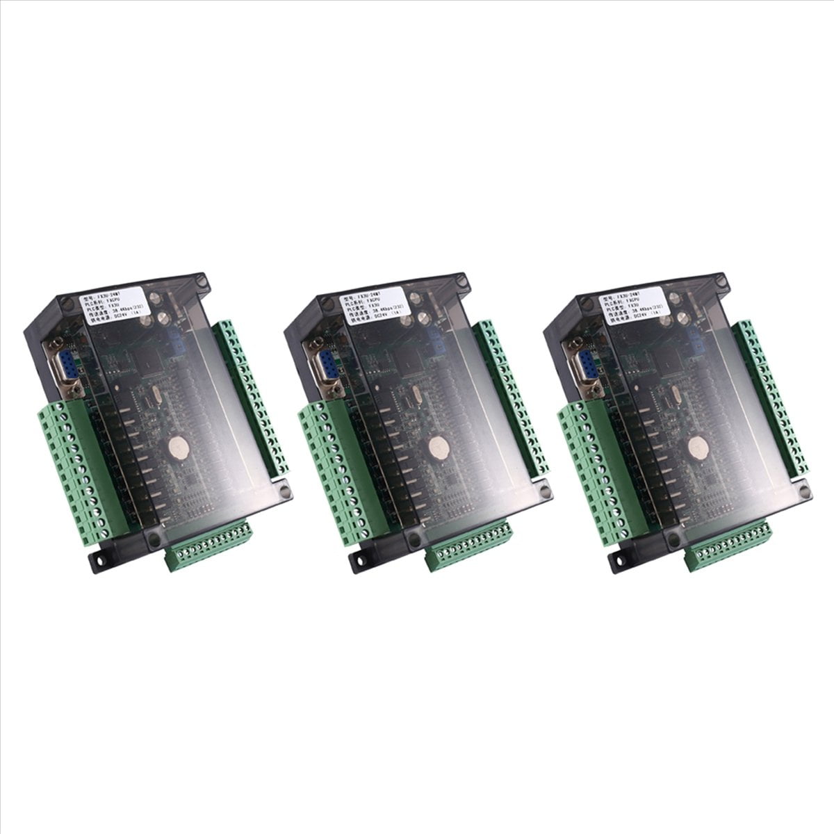 3X FX3U-24MT PLC Industrial Control Board 14 Input 10 Output 6AD 2DA ...