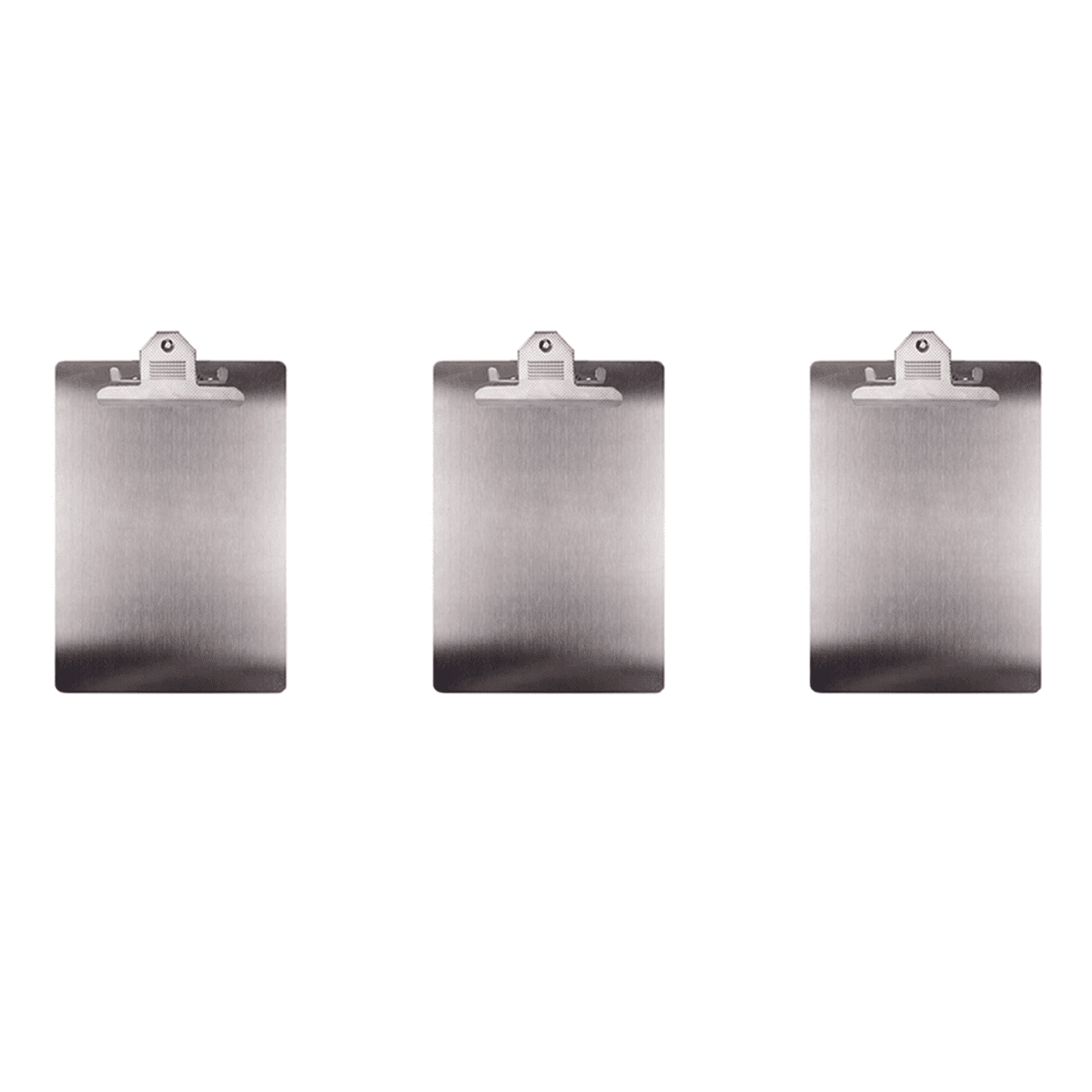 3X File Folder Metal Clipboard A4 Stainless Steel Clip Board Organizer ...