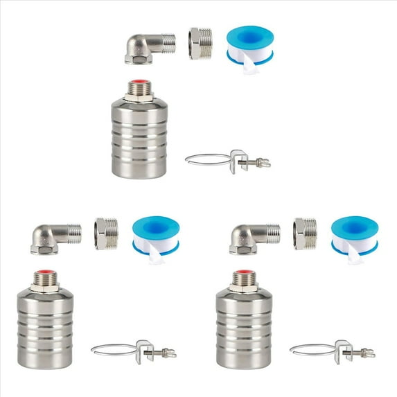3X Float Valve,1/2Inch to 3/4 Inch Water Float Valve,304 Stainless ...