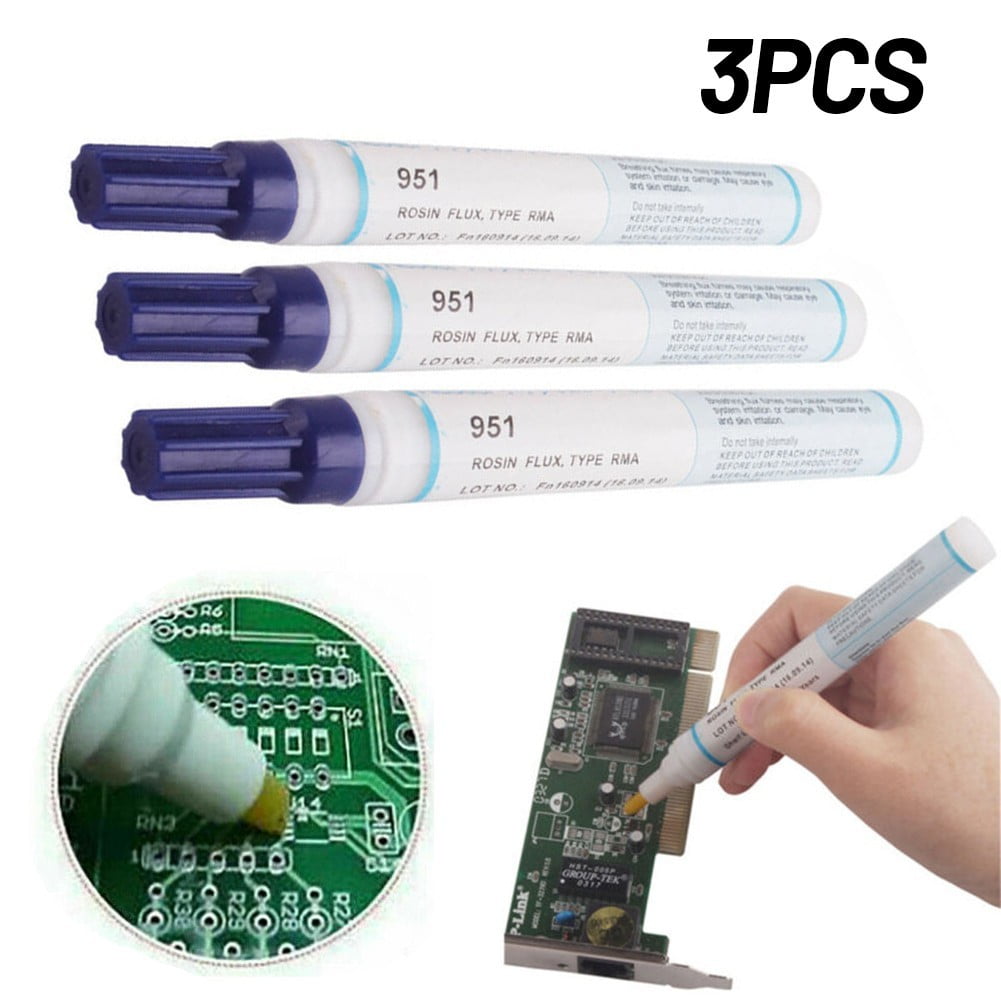 3X Flux Pen Soldering Grease Soldering Paste Resin- for Pcb Solarcell ...