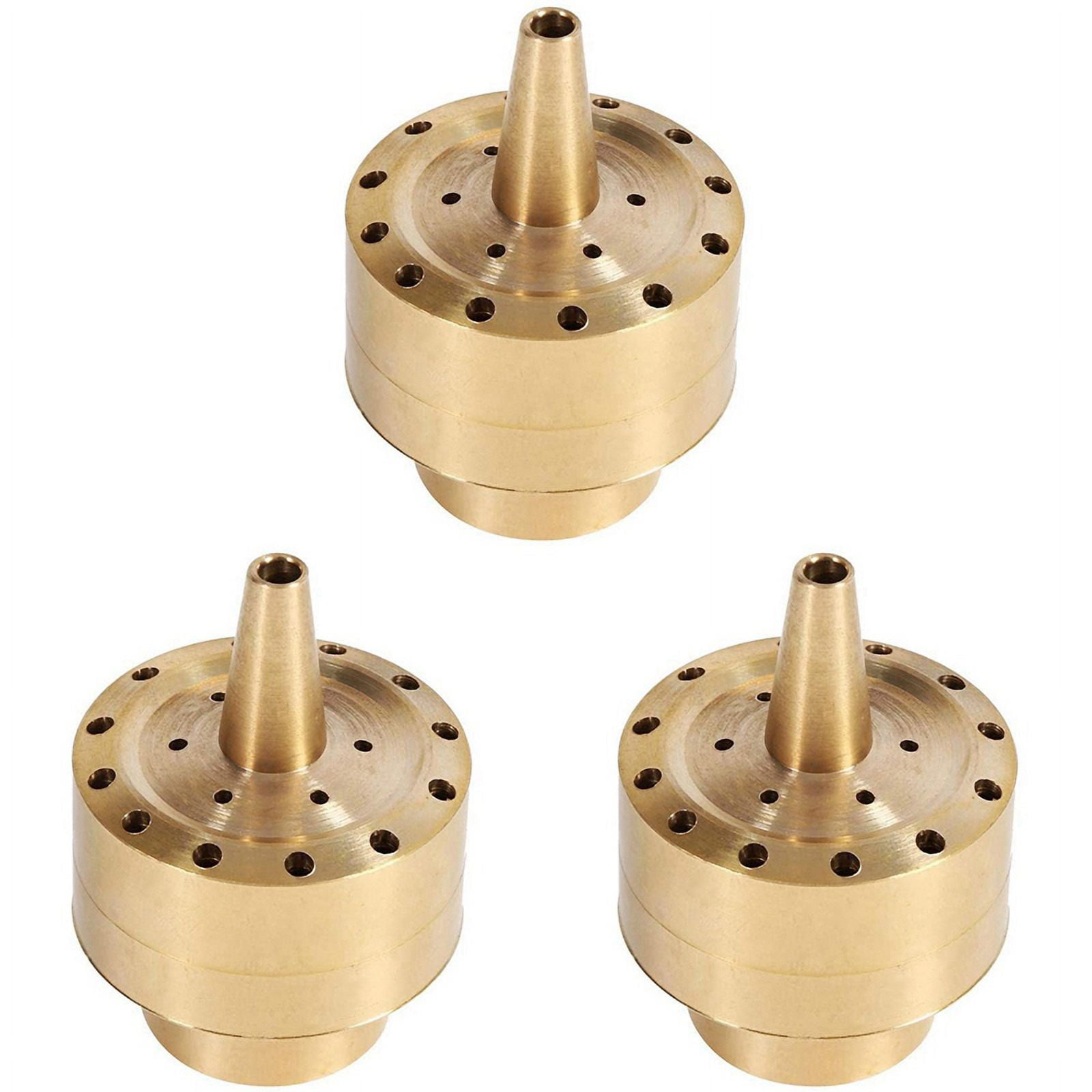 3X Fountain Nozzle Heads,Brass Column Multi Direction Jet Pond Fountain ...