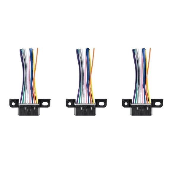 3X Full 16 Pin J1962F OBD2 Female to Male DIY Fixed Harness Adapter ...