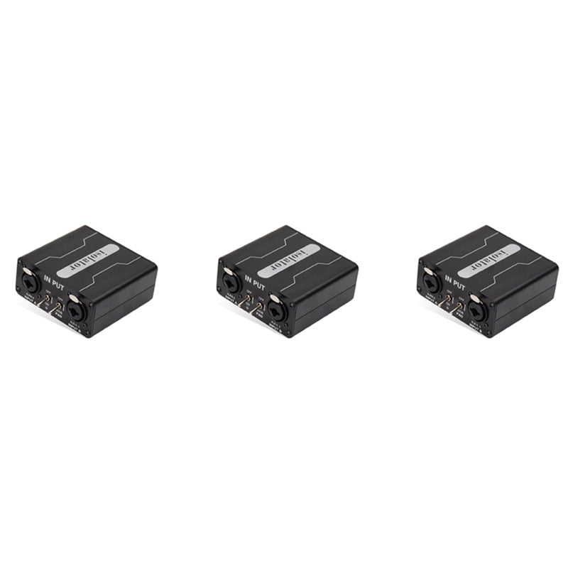 3X GX200 Audio Isolator Dual-Channel 6.5 XLR Mixer Audio Isolator ...