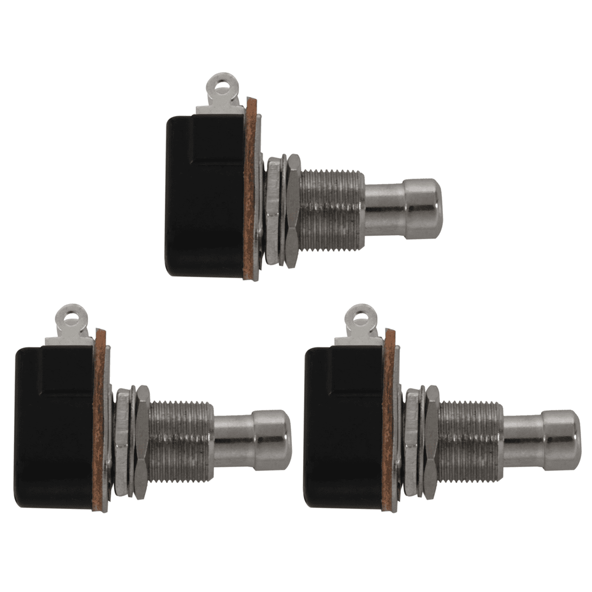 3X Guitar Pedal 2 Pin SPST Momentary Effects Push Button Foot Switch,3 ...