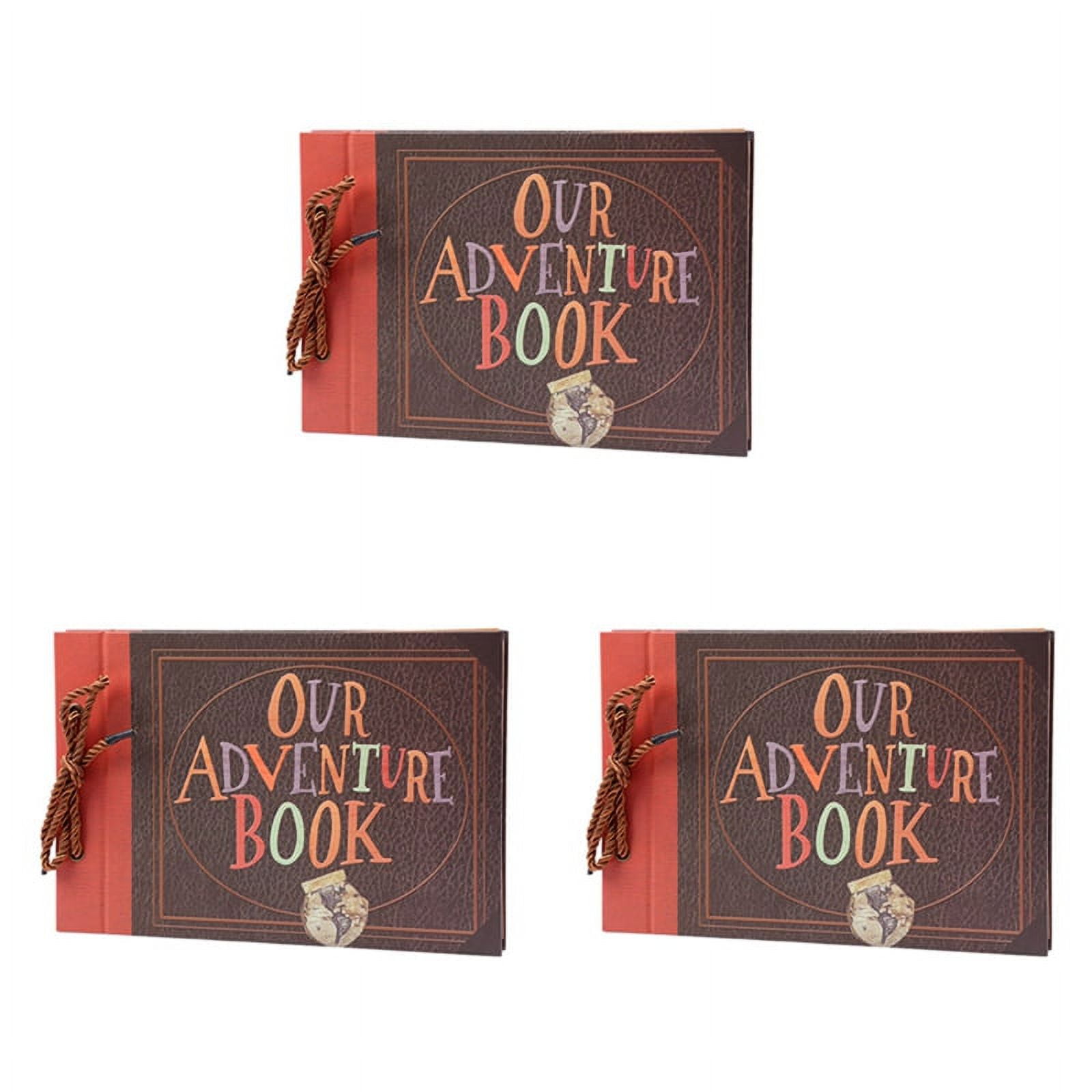 3X Handmade DIY Album Paste Vintage Album Our Adventure Book Up Family ...