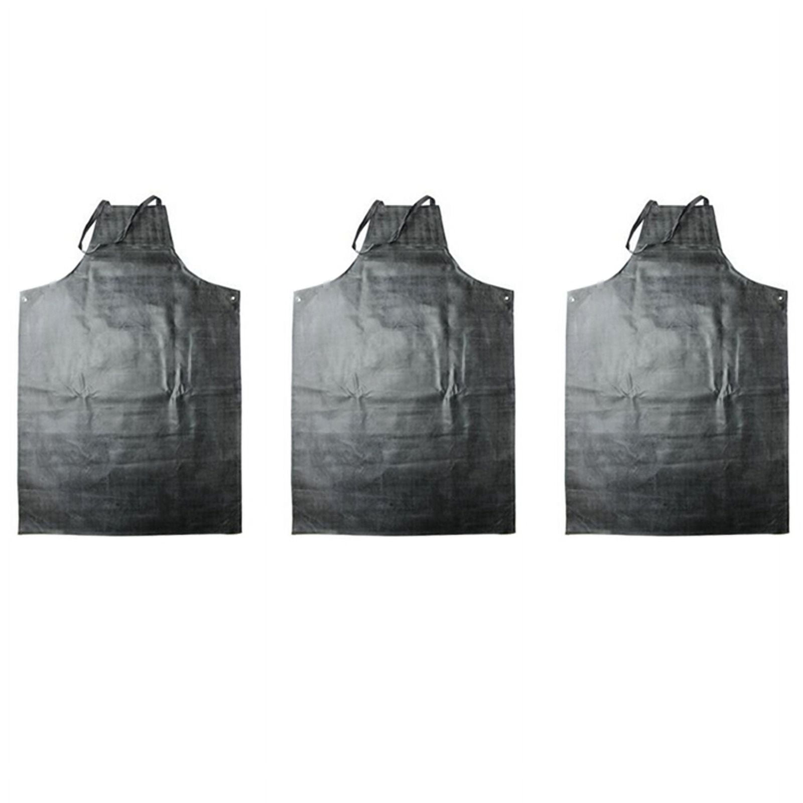 3X Heavy Duty Waterproof Rubber Vinyl Apron Industrial PVC Aprons ...