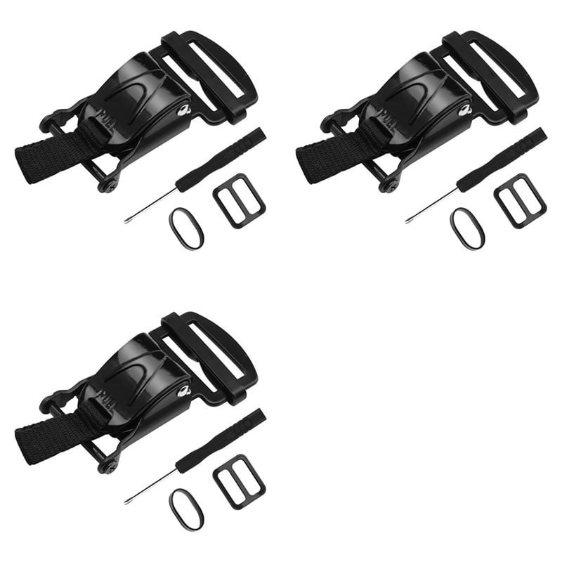 3X Helmet Quick Release Buckle Replacement Kit, Ratcheted Helmets for ...