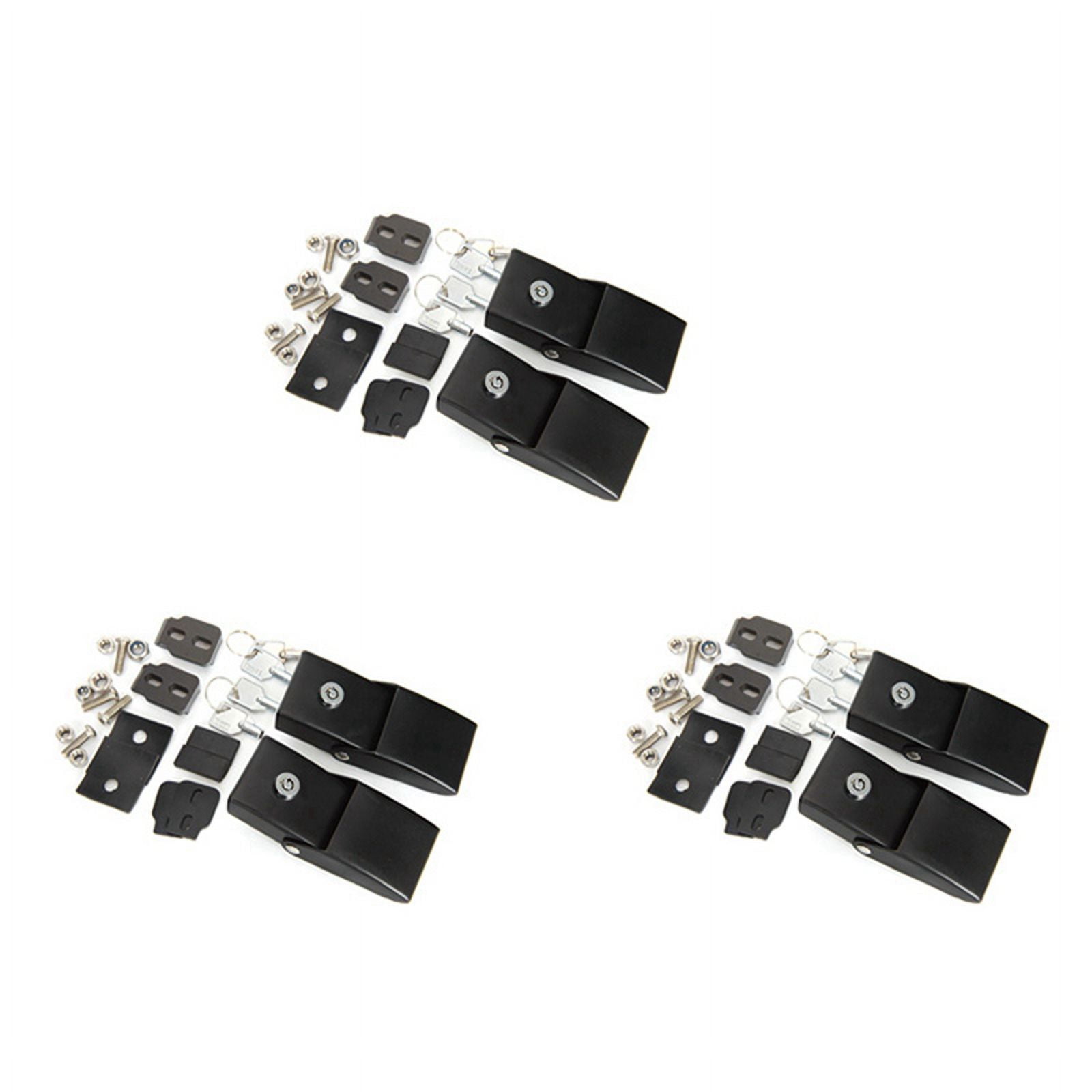 3X Hood Latches Locking Hood Catch Kit for JK 2007-2017 JL JLU 2018 ...
