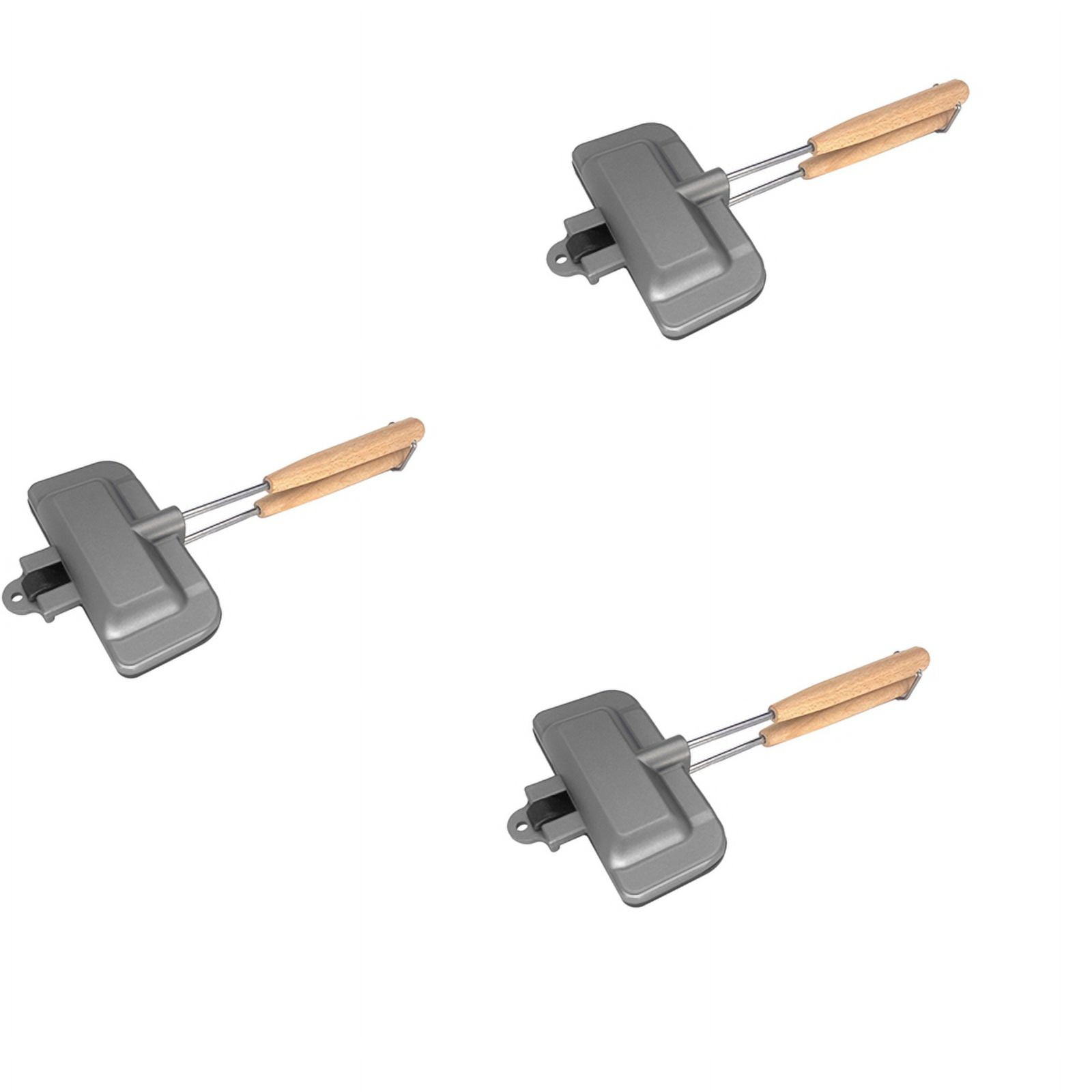 3X Hot Dog Toaster , Double-Sided Sandwich Baking Pan, Cheese Maker ...