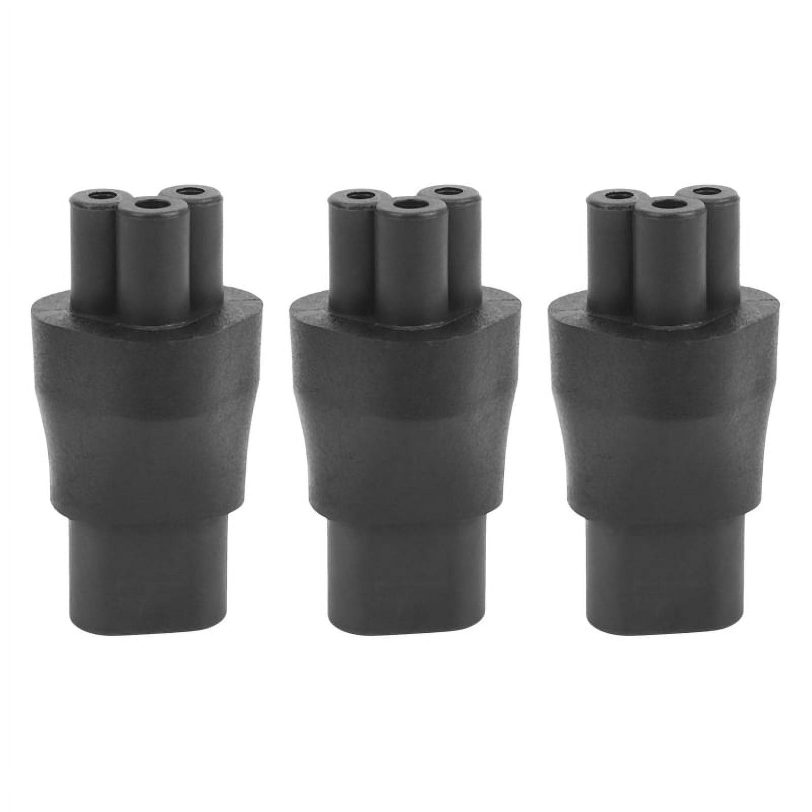 3X IEC 320 C5 3-Pin Female to C8 2-Pin Male Plug Converter Power Supply ...