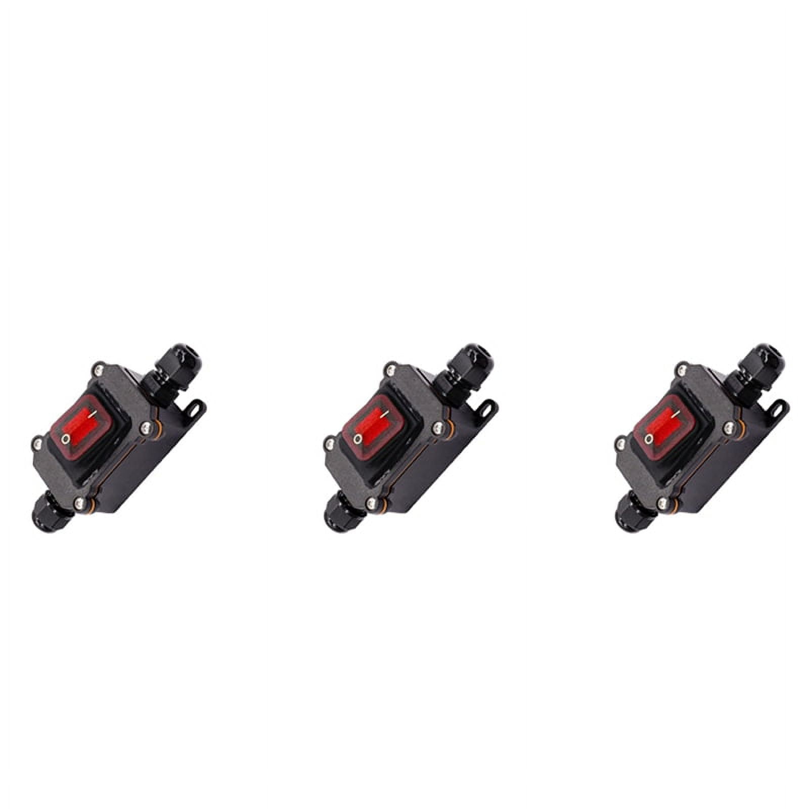 3X IP67 Waterproof Inline Switch 12V DC 20A High Current Power ...