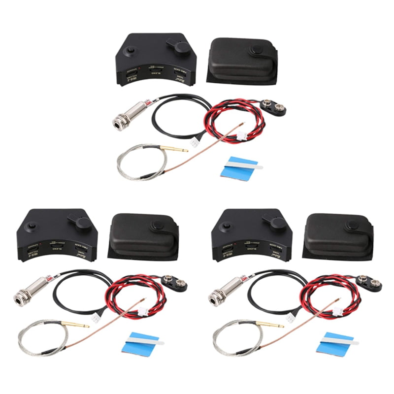 3X IRIS-2 Sound Hole Control Preamp Guitar Pickup Piezo Pickup System ...