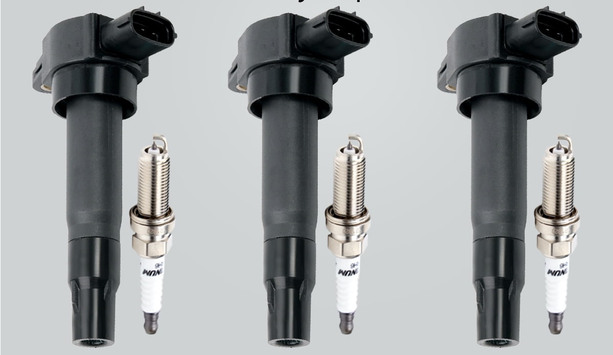 3X Ignition Coils & 3 Spark Plug for Smart Fortwo 2008-15 1L FK0319 ...