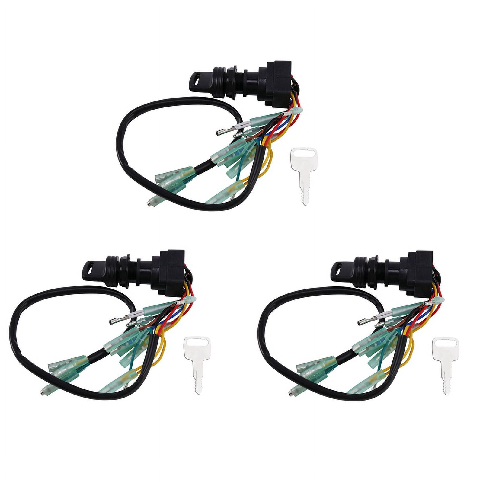 3X Ignition Switch Key Assy for Outboard Motor Control Box 703-82510-43 ...