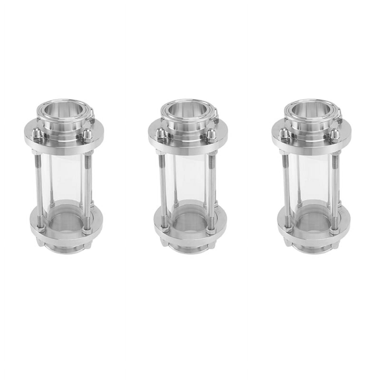 3X In-Line Sight Glass with Clamp End,Flow Sanitary Straight Sight ...