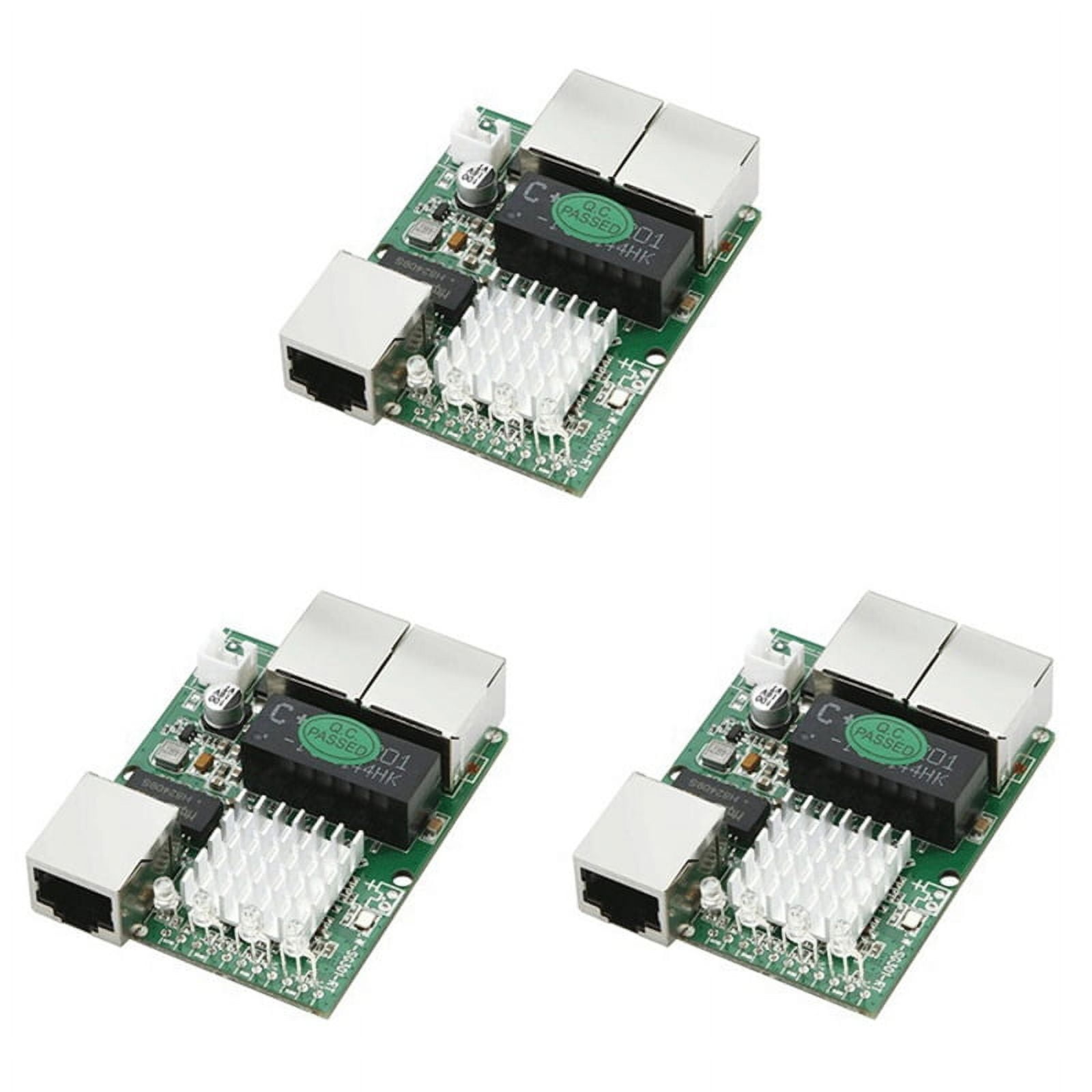 3X Industrial-Grade Min Three-Port 1000M Gigabit RJ45 Standard Port ...