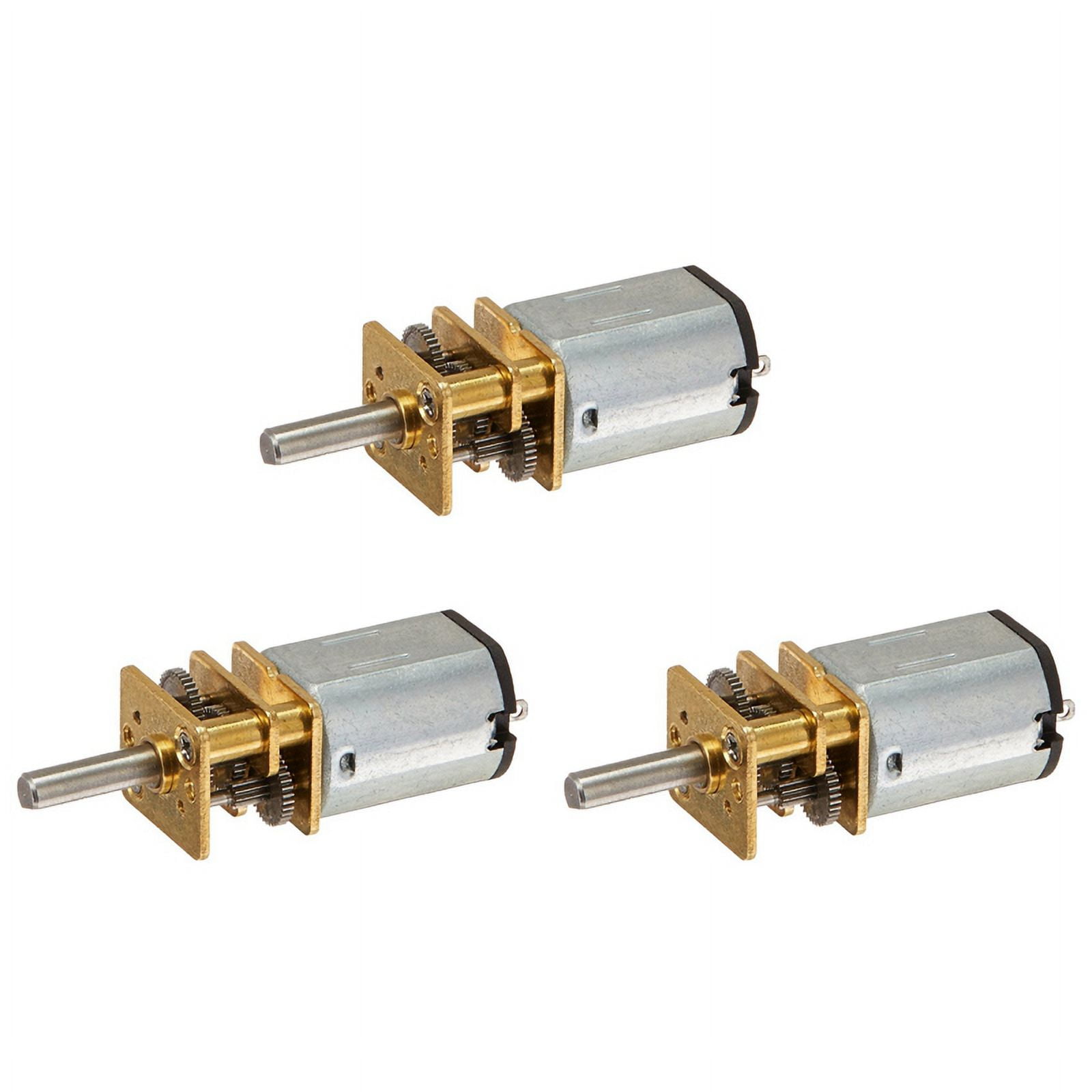 3X JA12-N20 Model DC 12V 100RPM Torque Mini Motor Silver+Gold - Walmart.com