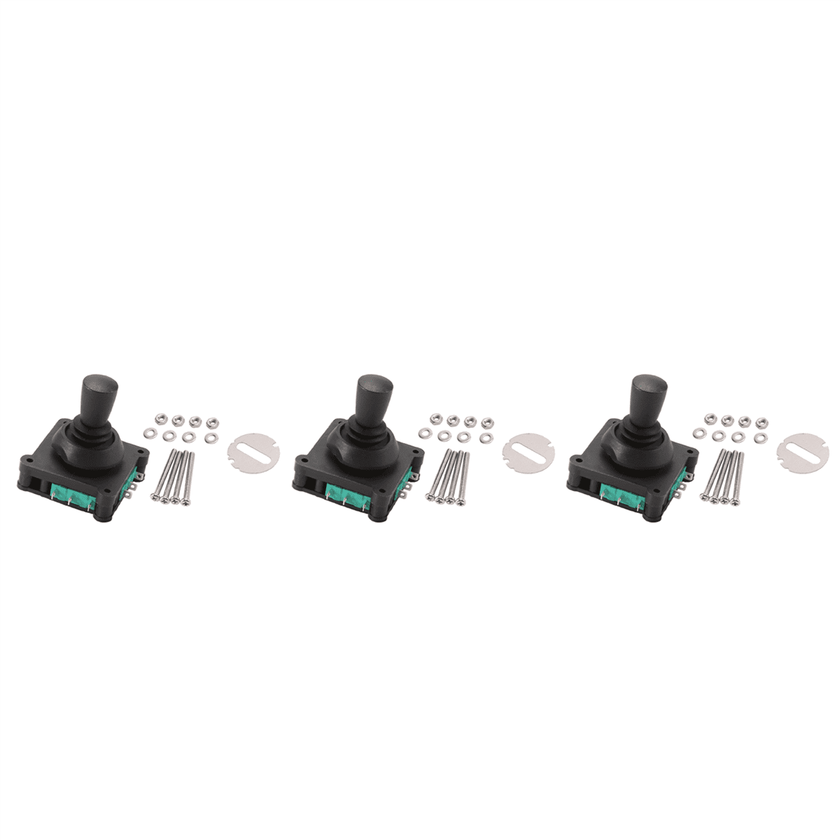 3X Joystick Switch AC 240V 5A 4NO 4NC Momentary 2.5mm Fixing Thread ...