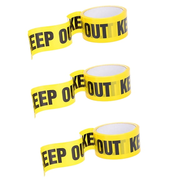 3X KEEP OUT Barricades Tape 25 M Construction Site Packing to Secure ...