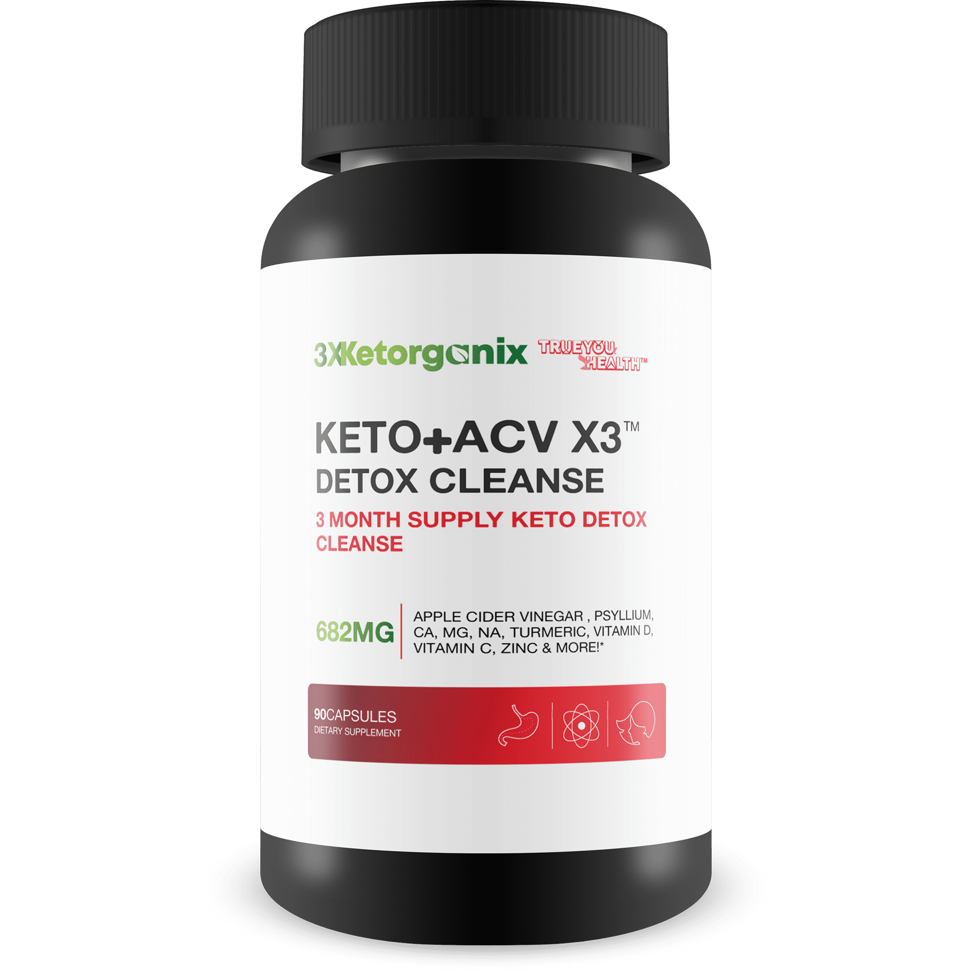 3X Ketorganix Keto+ACV 3X Detox Cleanse - 3 Month Supply Keto Detox ...