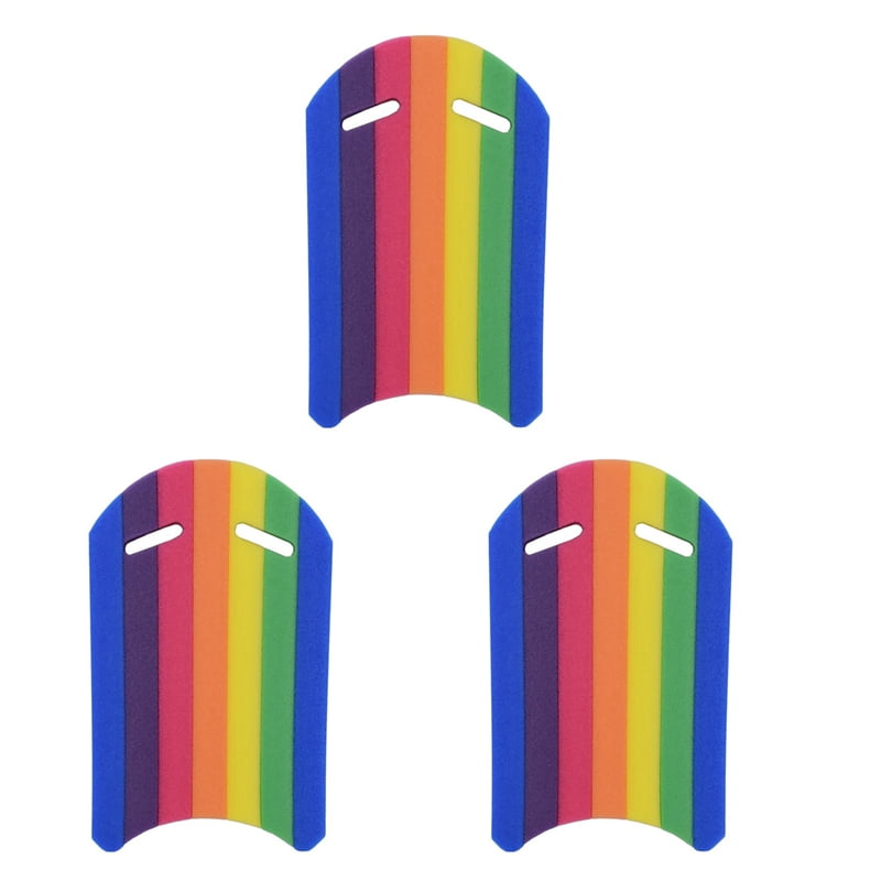 3X Kids Adults Rainbow Swimming Kickboard Foam Float Kick Board Pool ...
