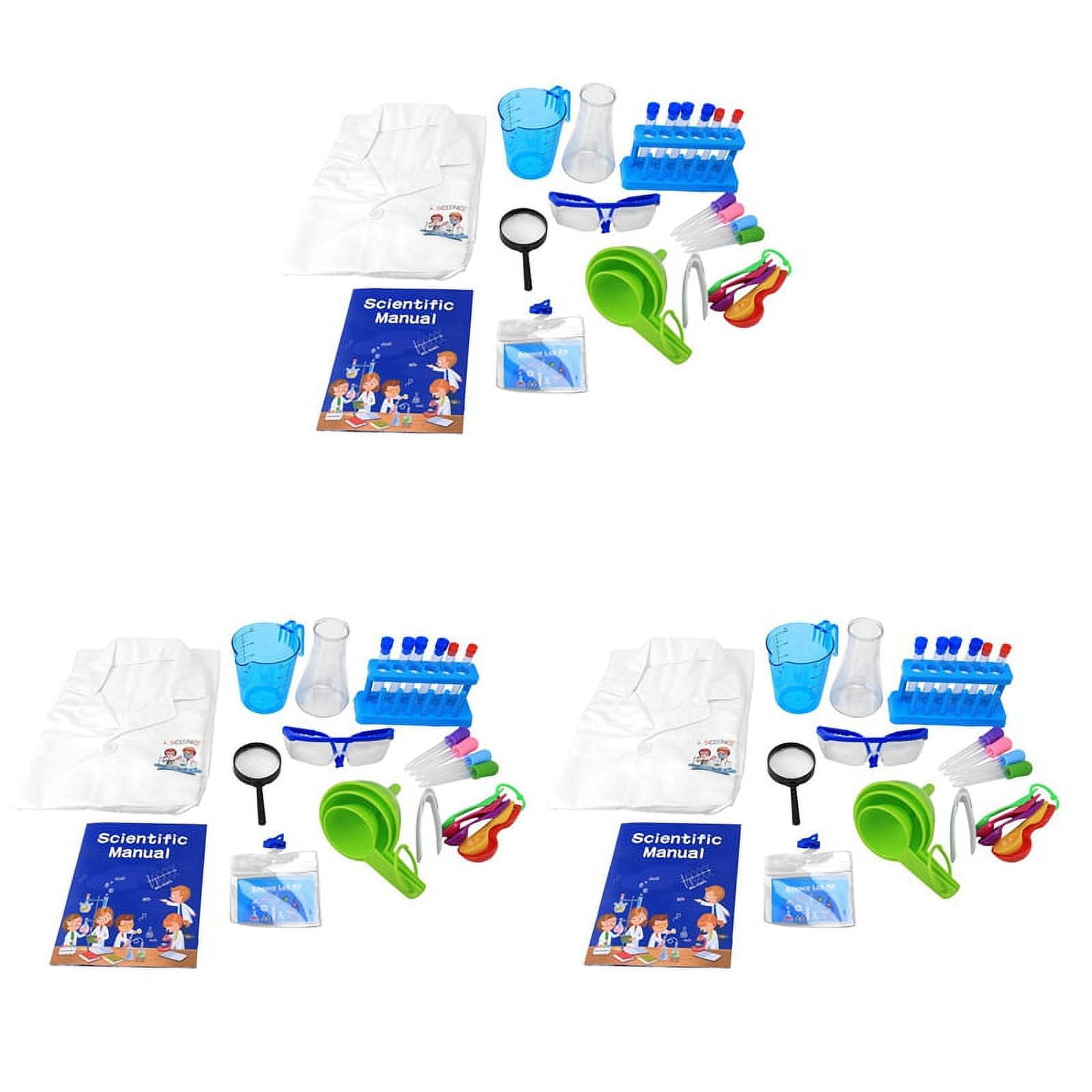3X Kids Science Kit, Kids Science Experiment Kit with Lab Coat DIY ...