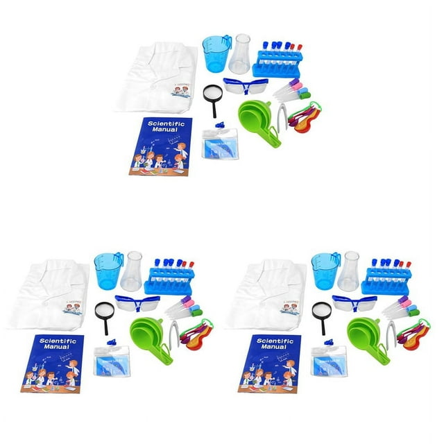 3X Kids Science Kit, Kids Science Experiment Kit with Lab Coat DIY ...