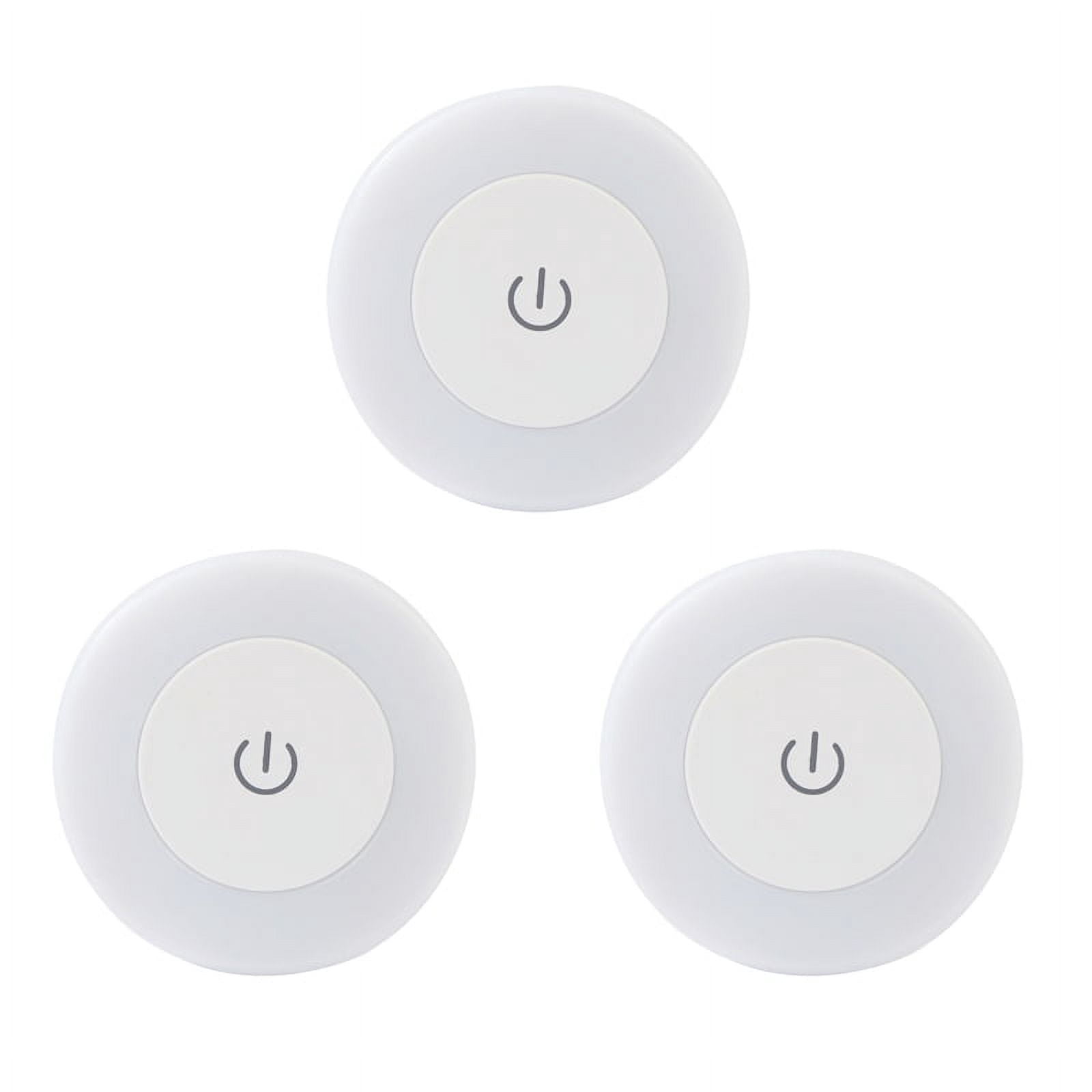 3X LED Touch Sensor Night Lights 3 Modes Magnetic Base Wall Light USB ...