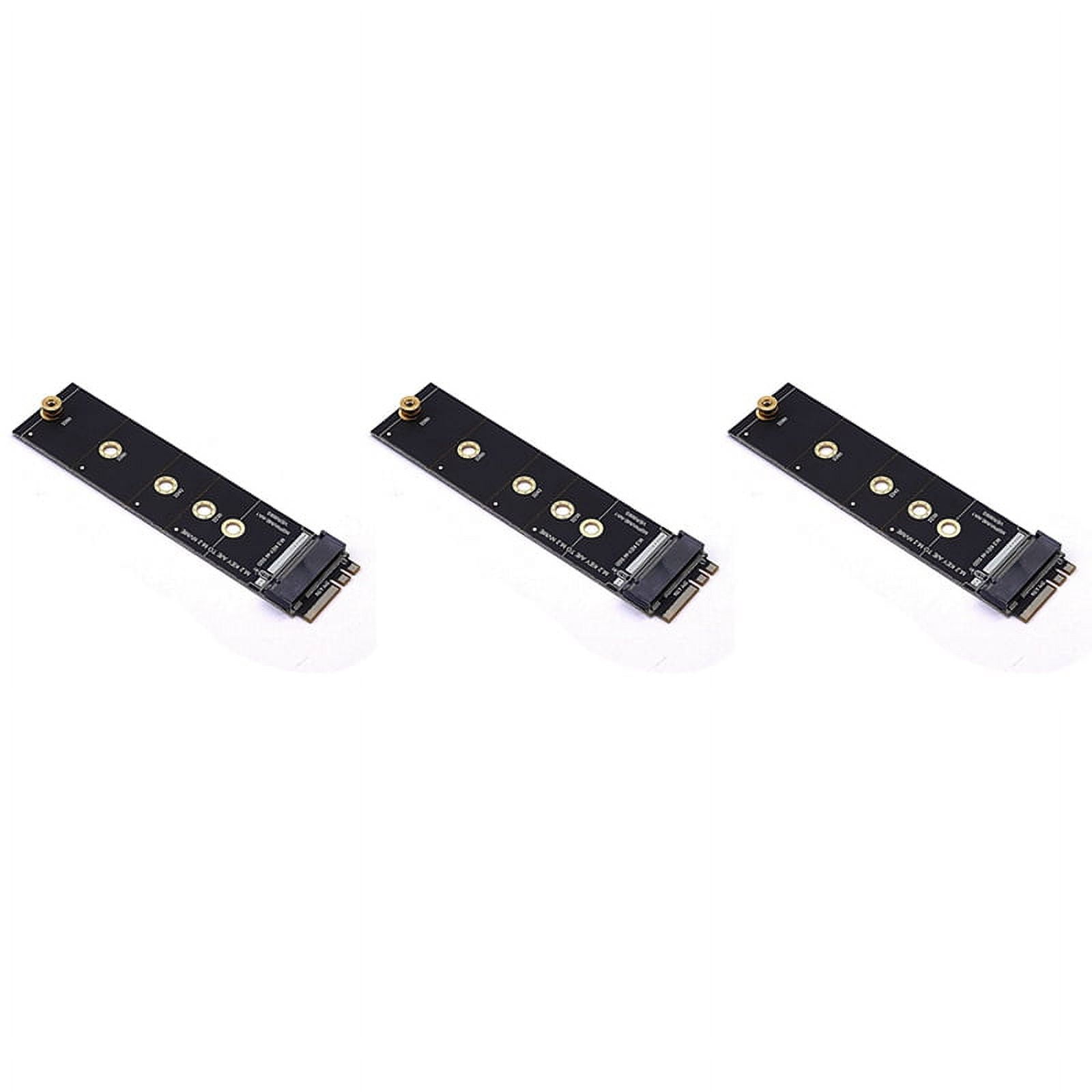 3X M.2 A+E KEY Slot to NVME Adapter Card NGFF KEY-M Expansion NVMe PCI ...
