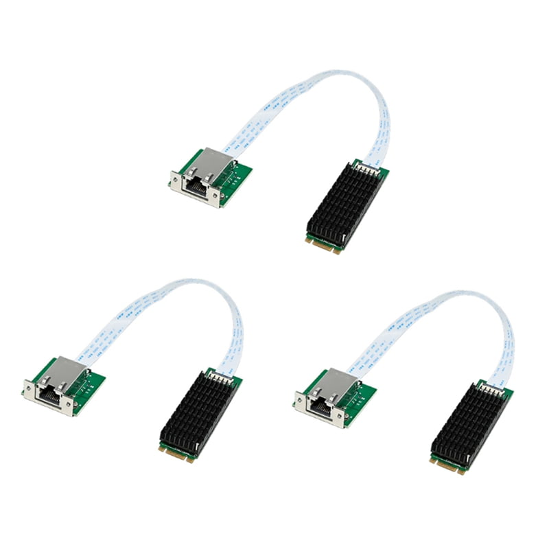 3X M.2 B+M Single-Port 10GbE Network Card RJ45 Ethernet Network Adapter ...