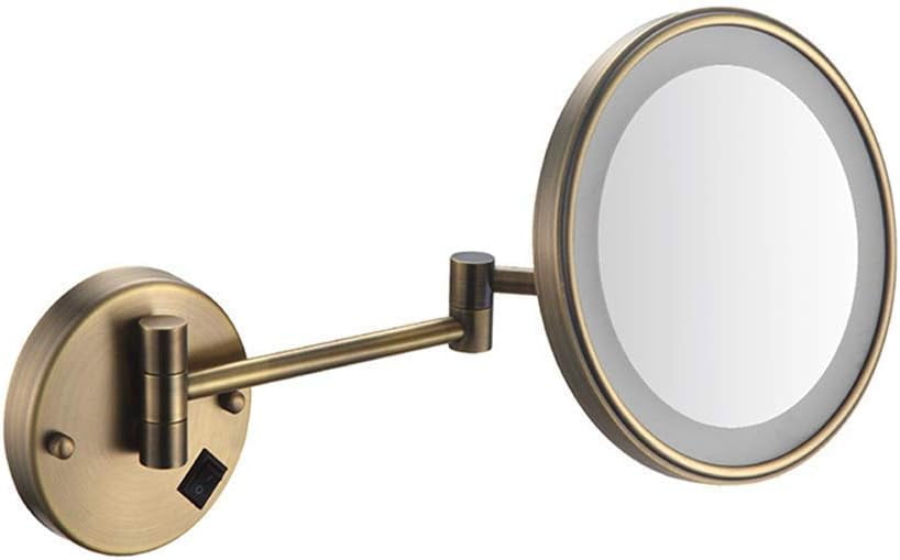 3X Magnification Wall Mounted Lighted Vanity Mirror LED Lighted 8 ...