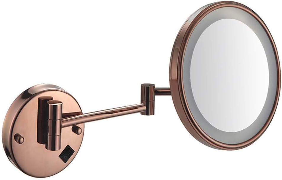 3X Magnification Wall Mounted Lighted Vanity Mirror LED Lighted 8 ...