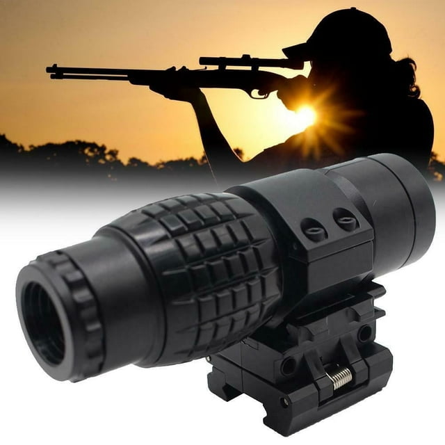 3X Magnifier Scope Sight Telescope Flip To Side Mount Fits Holographic ...