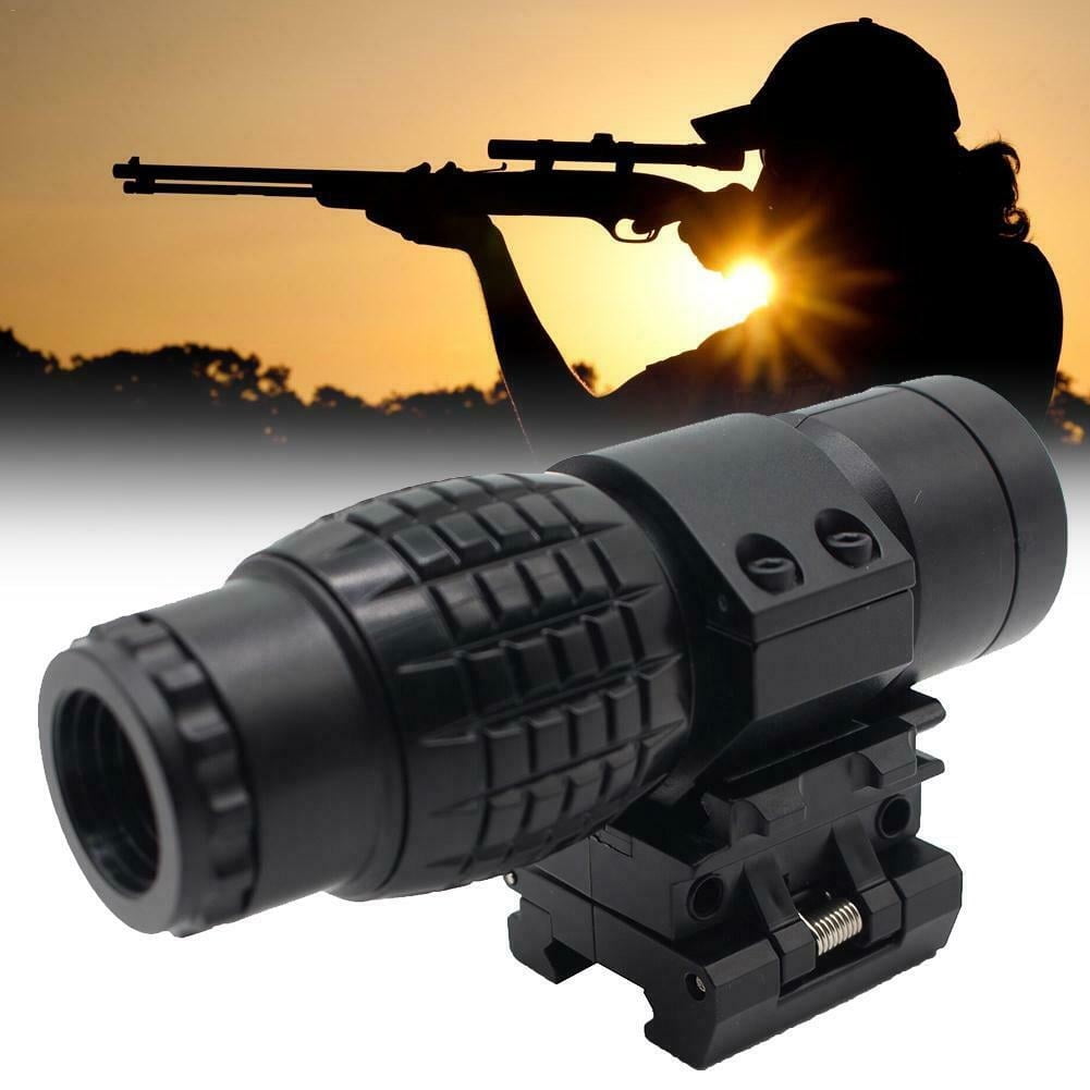3X Magnifier Scope Sight Telescope Flip To Side Mount Fits Holographic ...