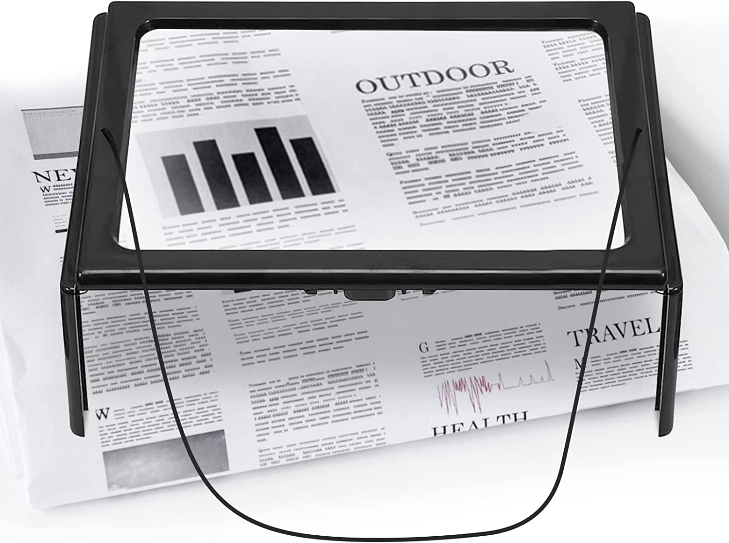 3X Magnifying Glass, Lighted Magnifying Glass with 12/4 LED Lights, 2 ...