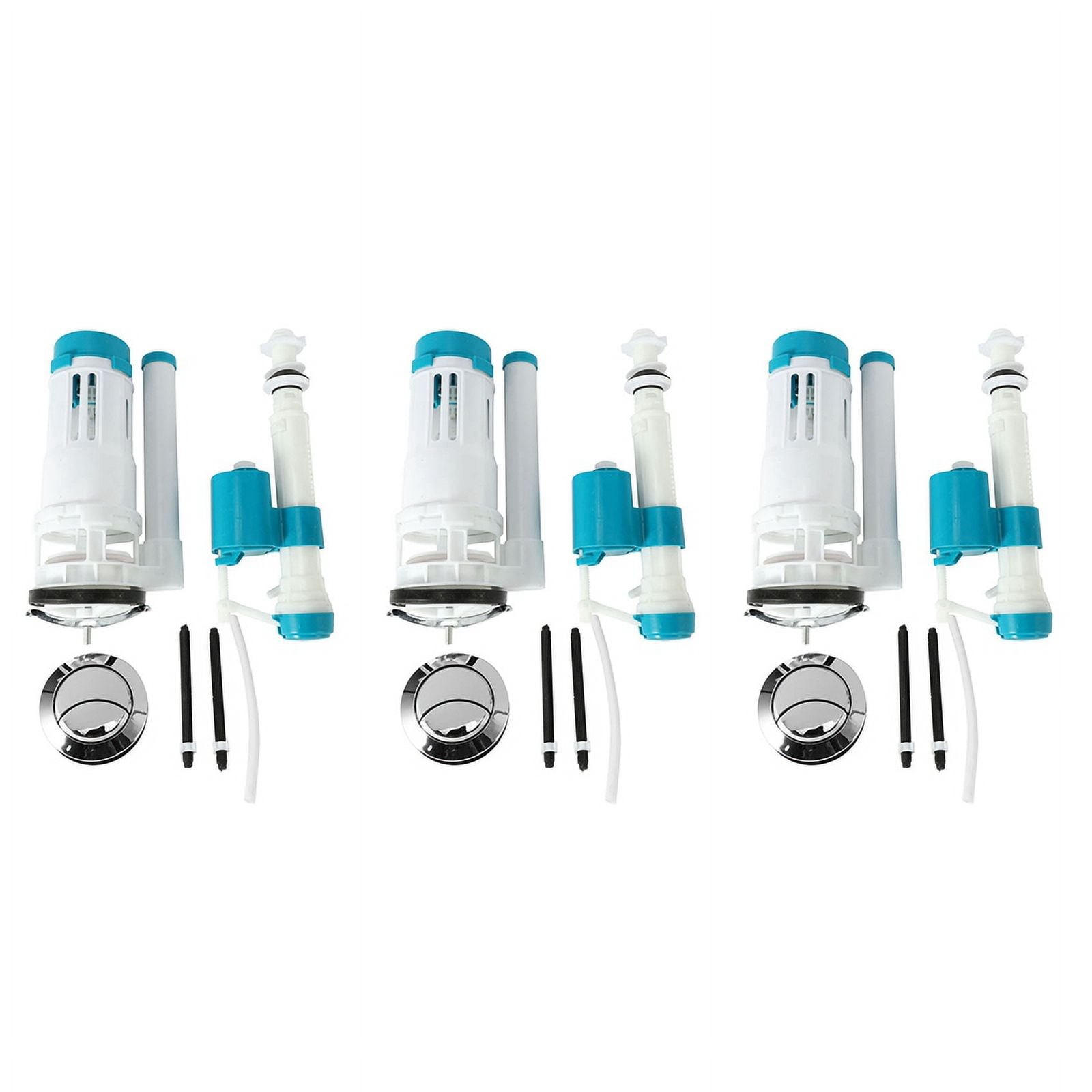 3X Marine Double Toilet Accessories Set Outlet Valve Old Fashioned ...