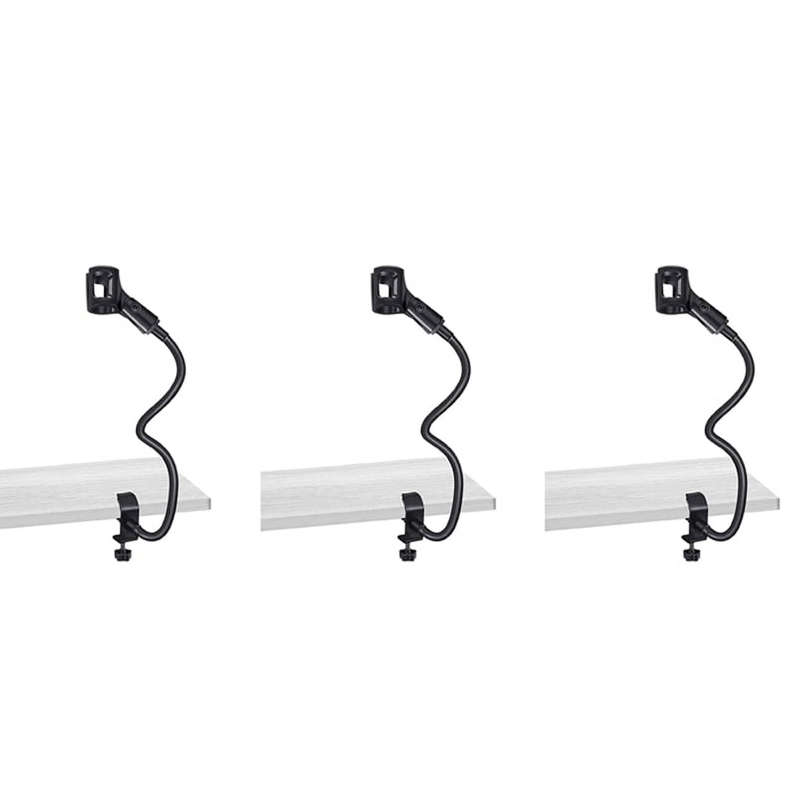 3X Microphone Stand Flexible Gooseneck Desk Clamp Holder Arm Recording ...