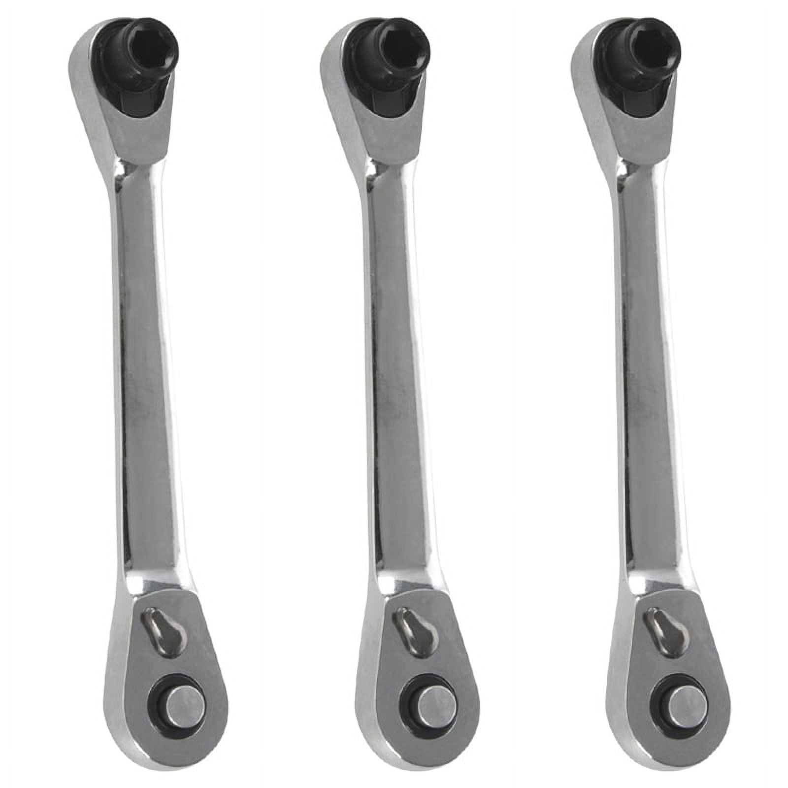 3X Mini Double Fast Ratchet Wrench Ratchet Wrench Bit Fast Socket ...