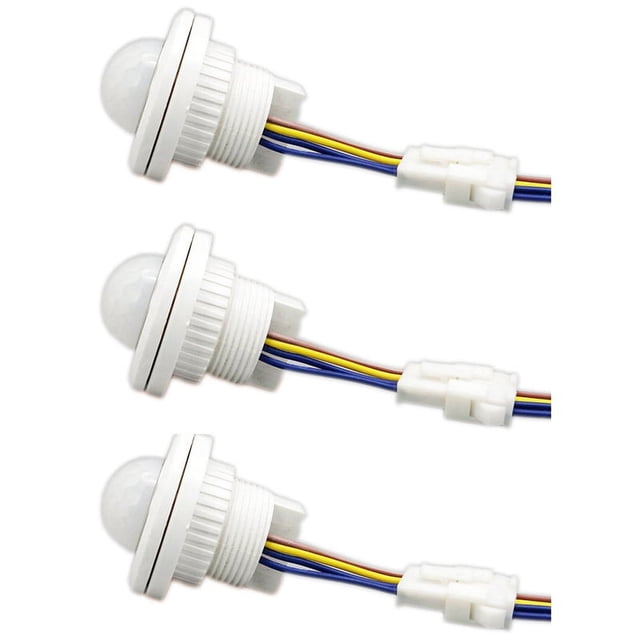 3X Mini PIR Infrared Motion Sensor Detection 220V Adjustable Time ...