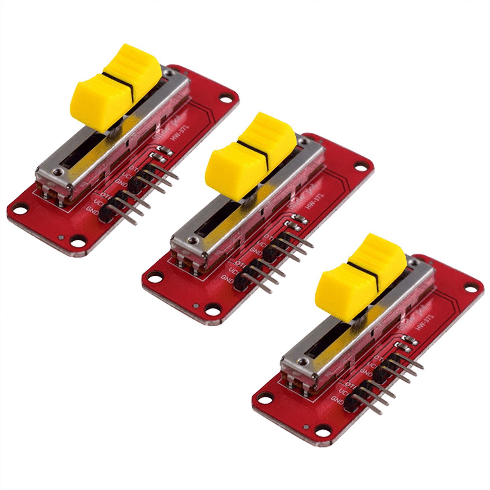 3X Mini Slide Potentiometer 10KΩ Linear Module Dual Output for Mcu Arm Avr Electronic Block for ...