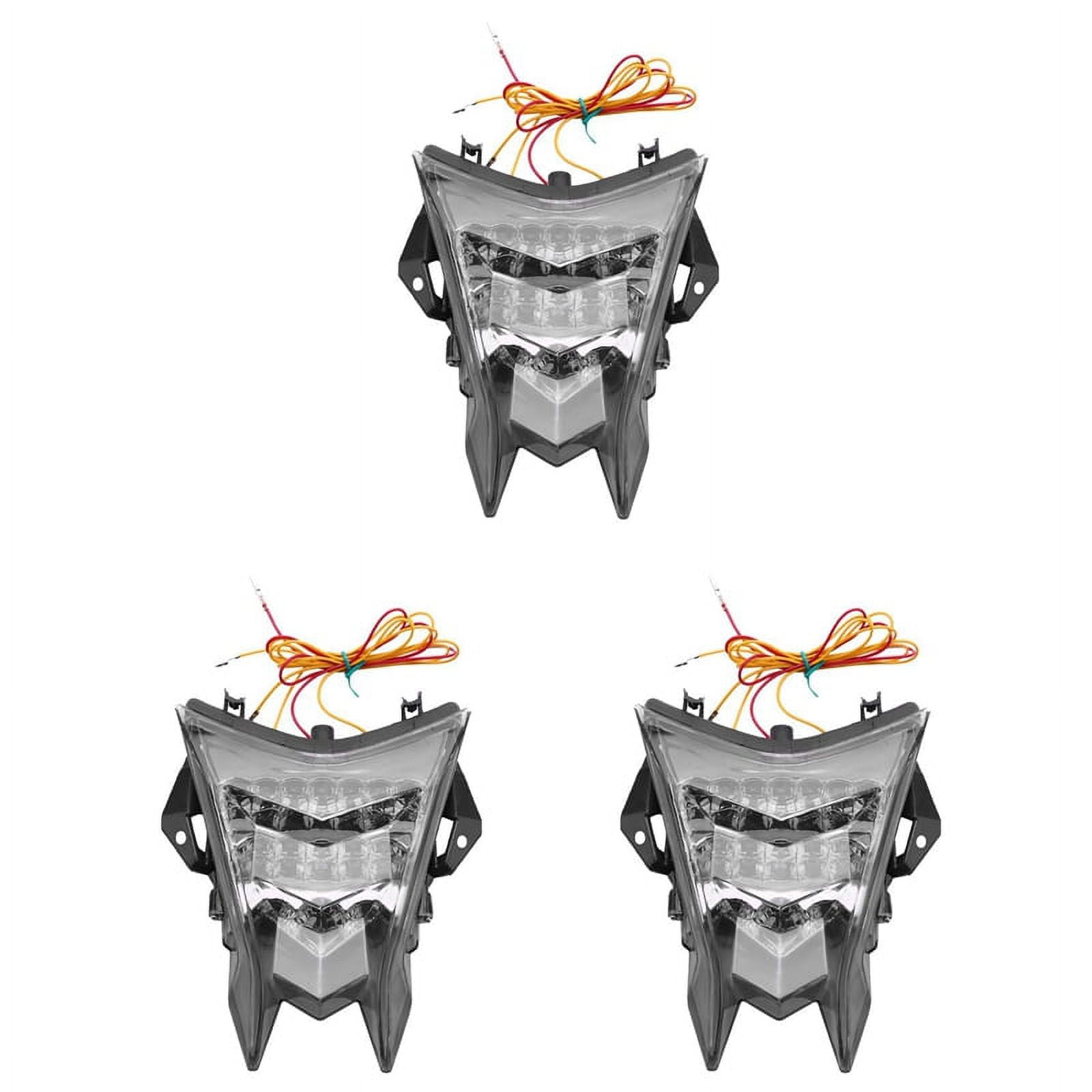 3X Motorcycle Turn Signals Light Blinker Indicator Rear Lights Brake ...