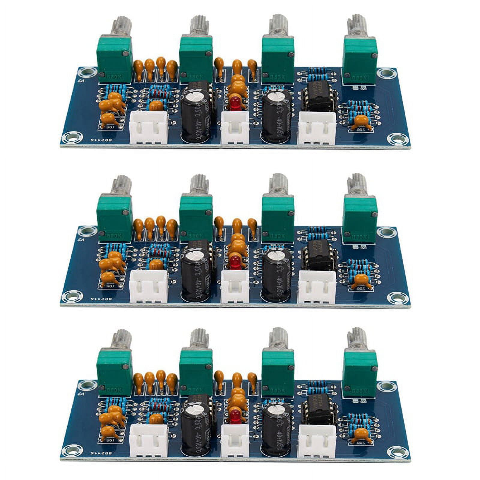 3X NE5532 Tone Board Preamp Pre-Amp with Treble Volume Adjustment Pre ...