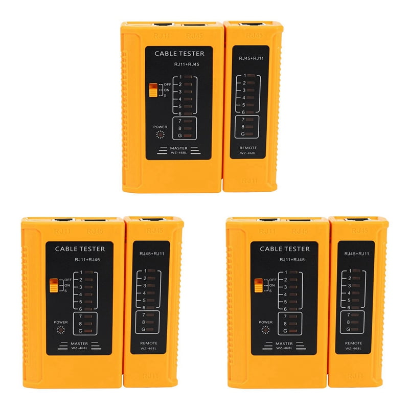3X Network Cable Tester Tool RJ45 RJ11 RJ12 CAT5 CAT6 UTP USB LAN Wire ...