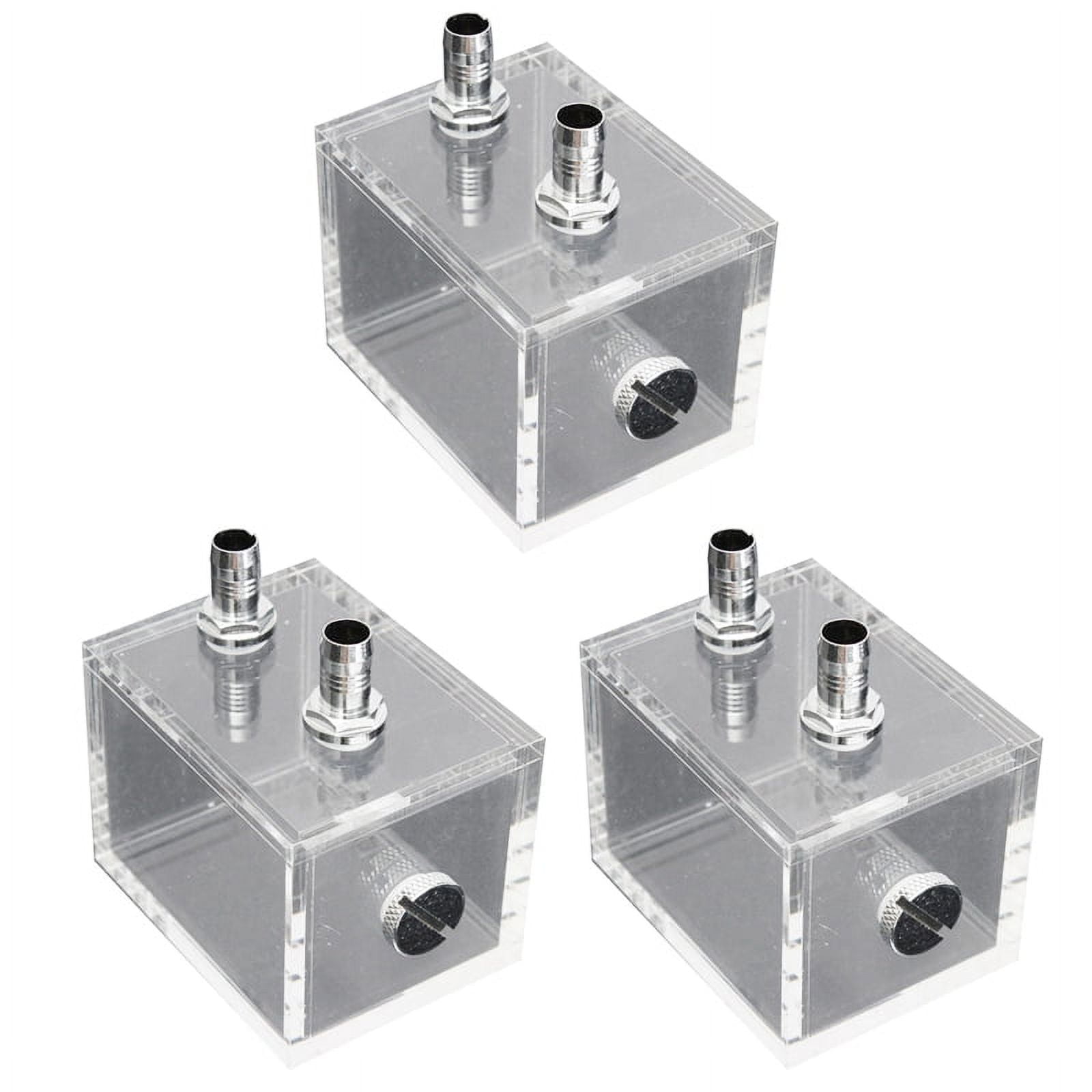 3X New 200Ml Acrylic Water Tank Cooler Water Cooling Radiator Pc Cpu ...