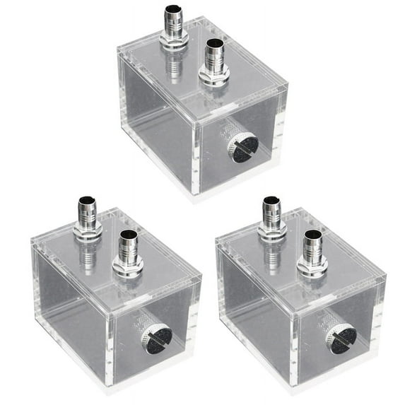 3X New 200Ml Acrylic Water Tank Cooler Water Cooling Radiator Pc Cpu ...
