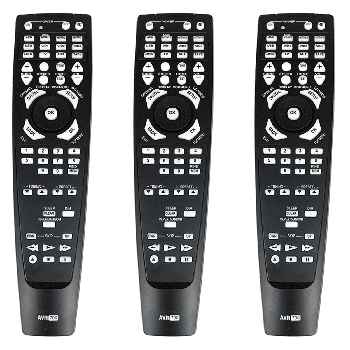 3X New AVR-700 for /Kardon AVR700 Audio Receiver Remote Control for ...